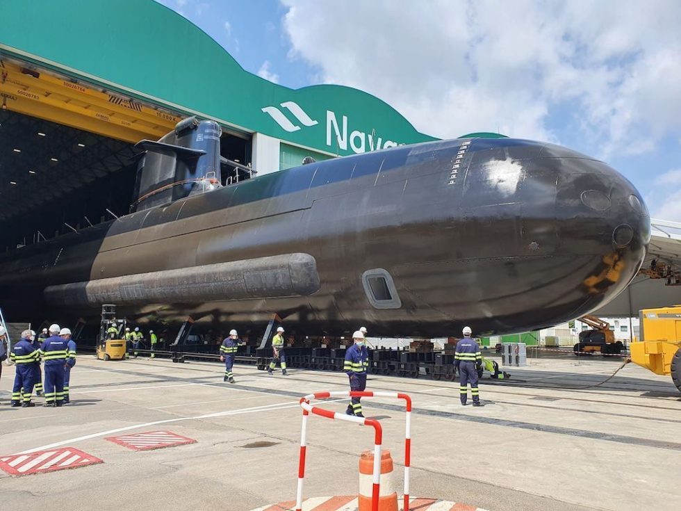Le chantier Navantia de Carthagène : lancement du S81 Isaac Peral